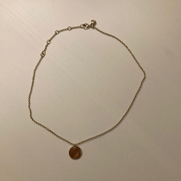 J. Crew | Jewelry | J Crew Gold Necklace With Single Pendant | Poshmark